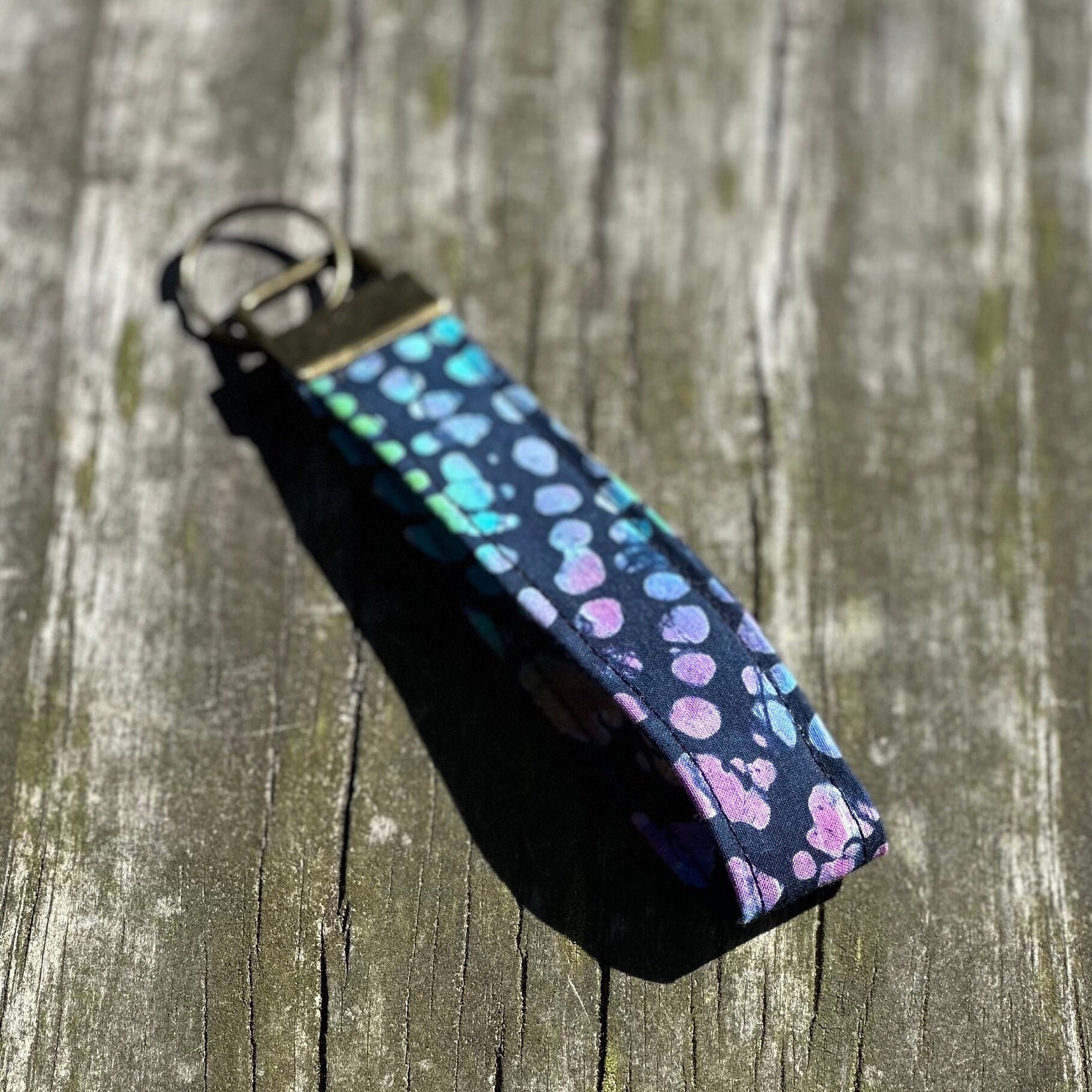 Batik Hand Sewn Key Chain / Key Fob Wristlet - Etsy