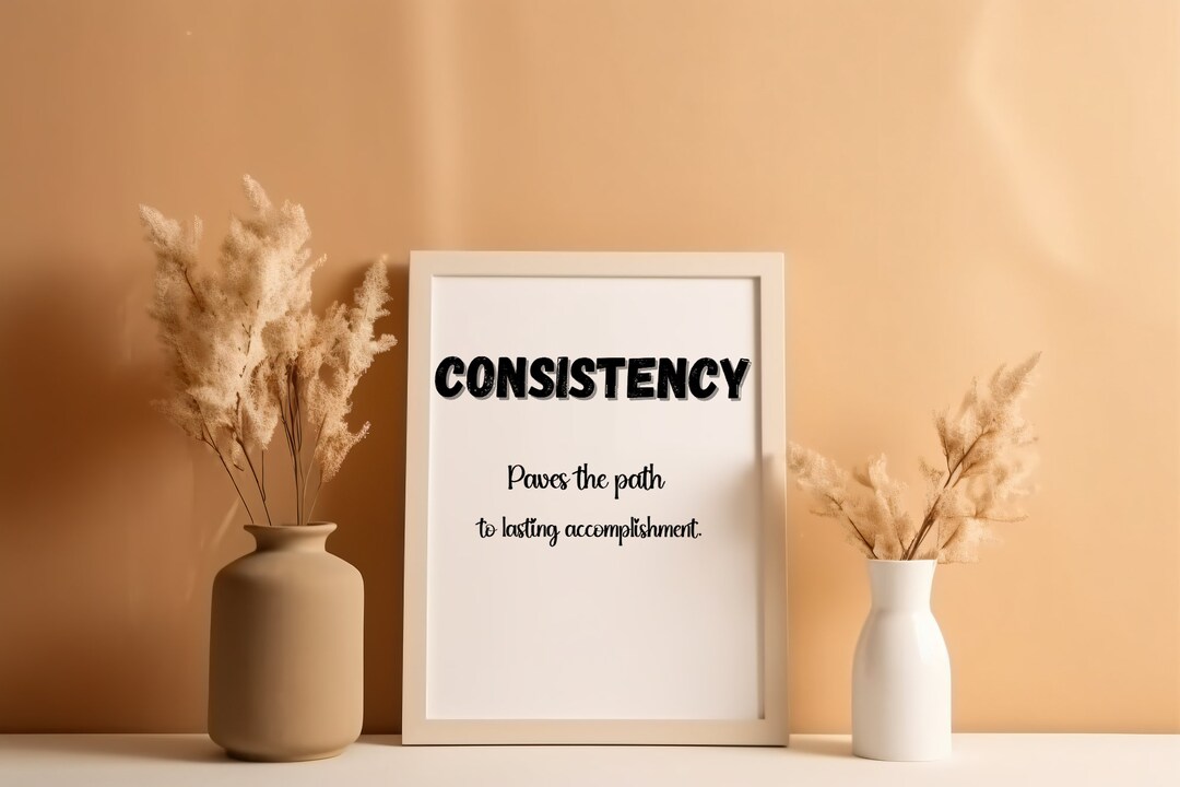 Consistency Matters: Digital Printable Inspirational Wall Art ...