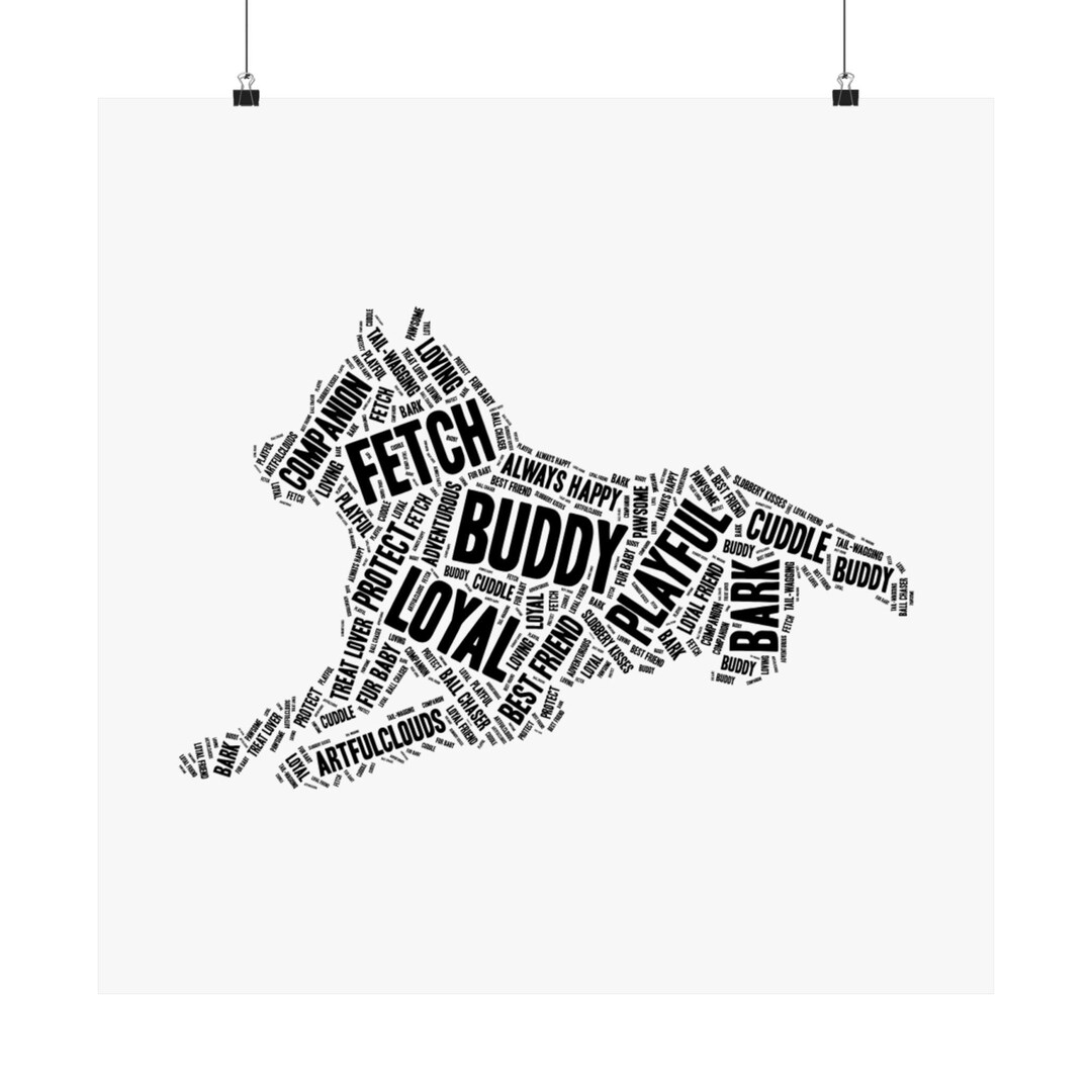 Personalized Siberian Husky Dog Gift Word Art Printable Wall Art ...