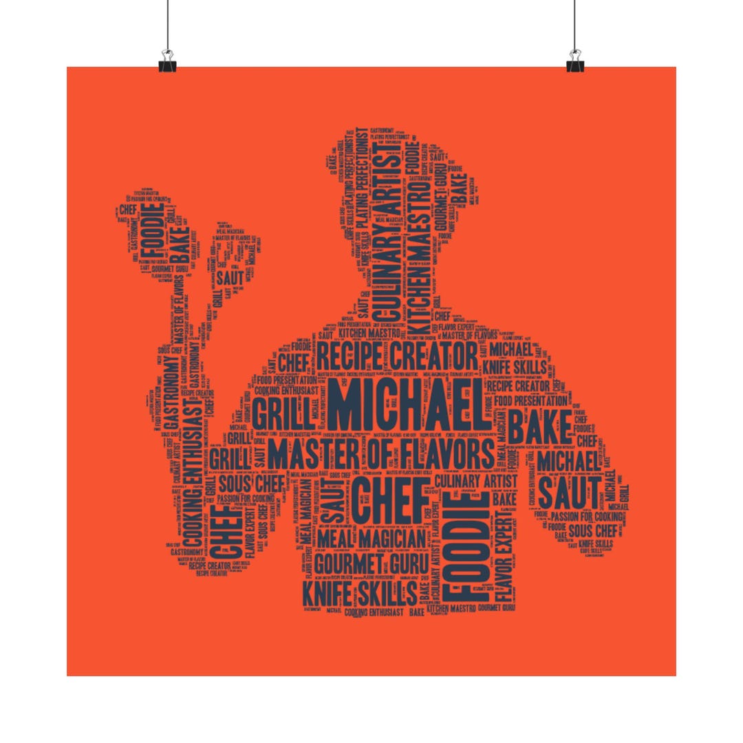 Personalized Chef Appreciation Gift, Graduation Gift, Home Cooks Word ...