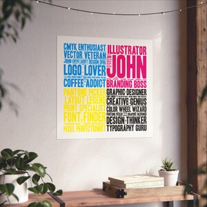 Personalised Graphic Designers Word Art Printable Digital Download Gift ...