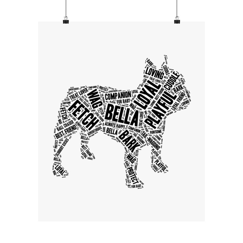 Personalized Dog Word Art Printable Poster Gift |any Breed| Dog Mom and ...