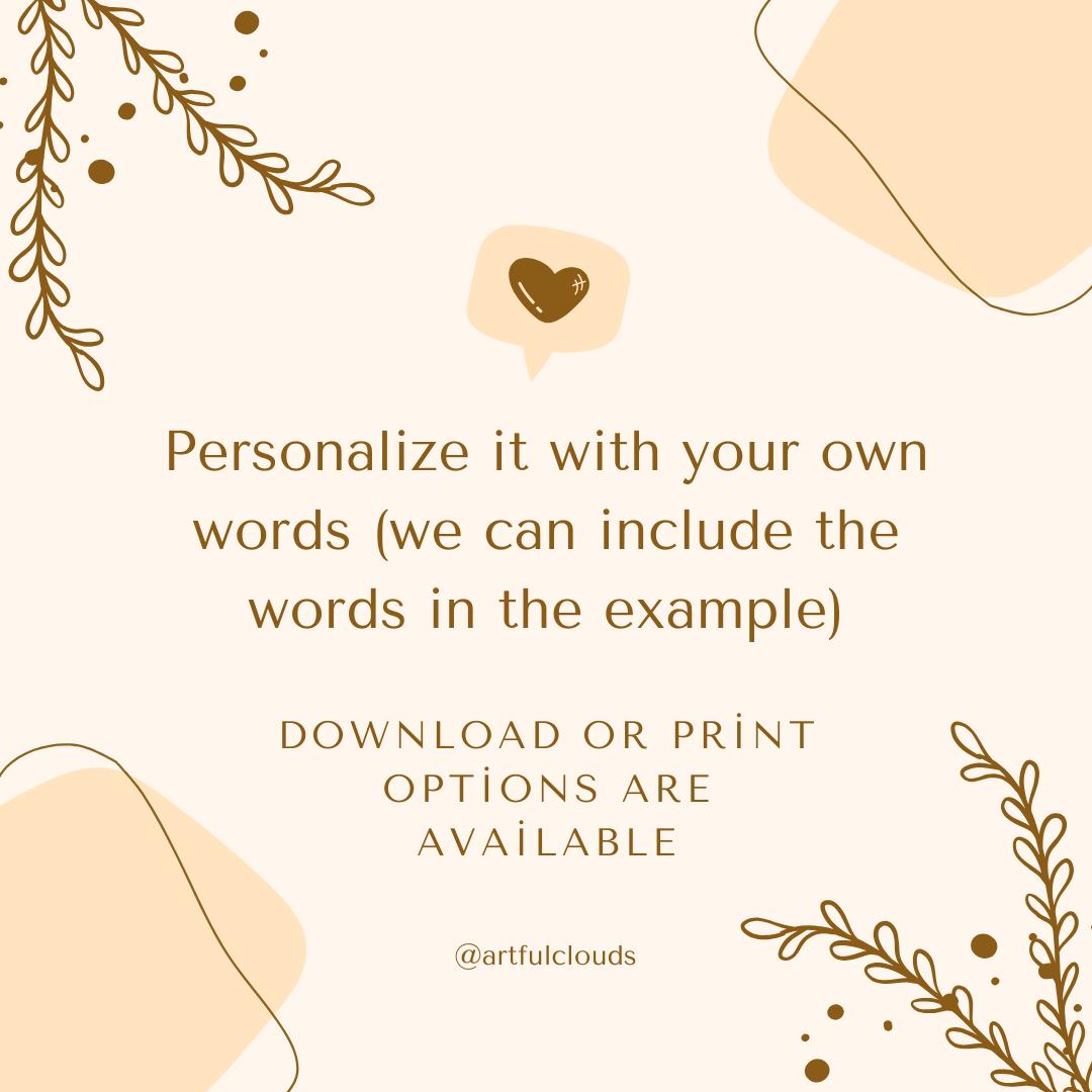 Personalized 18th Anniversary Word Art Unique Printable Gift for 18 ...