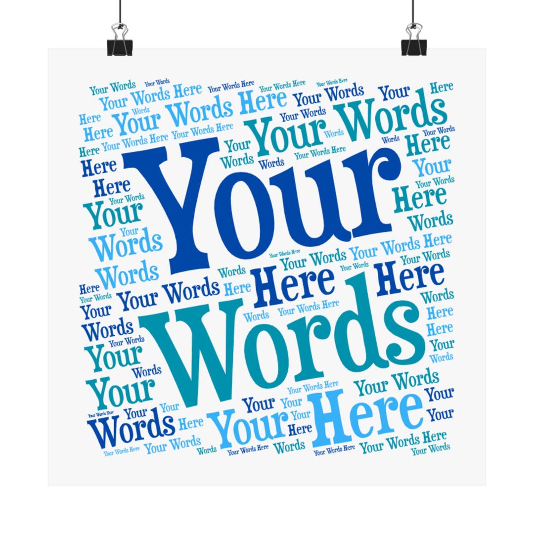 Personalized Word Art Print | Custom Gift for Weddings, Anniversaries ...