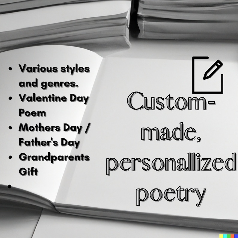 Personalized Poem Poetry for Grandparents, Mothers Day, Fathers Day ...
