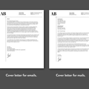 Editable Resume & Cover Letter Template for Designers Professional ...