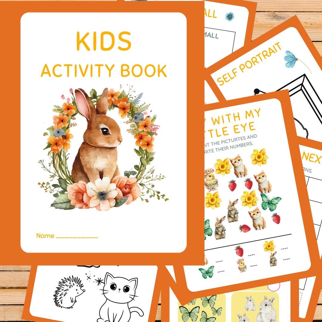 Preschool Printables Toddler Work Book Homeschool Worksheets Easter ...