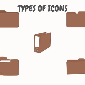 Brown Desktop Folder Icon for Mac and Windows, Mac Desktop Folder Icon ...