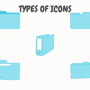 Blue Desktop Folder Icon for Mac and Windows, Mac Desktop Folder Icon ...