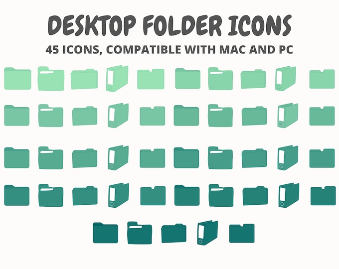 Neutral Desktop Folder Icon for Mac and Windows, Mac Desktop Folder ...