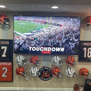 Full Size Helmet Holder, NFL, Mount, Hanger, Screw Mount, Football ...