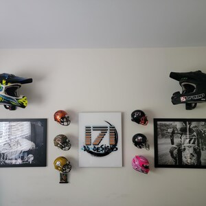 Full Size Helmet Holder, NFL, Mount, Hanger, Screw Mount, Football ...