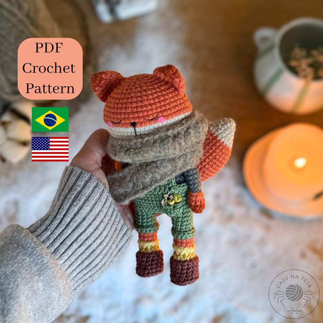 Amigurumi Crochet Pattern Ivy the Fox/ PDF in English (US Terms) and ...