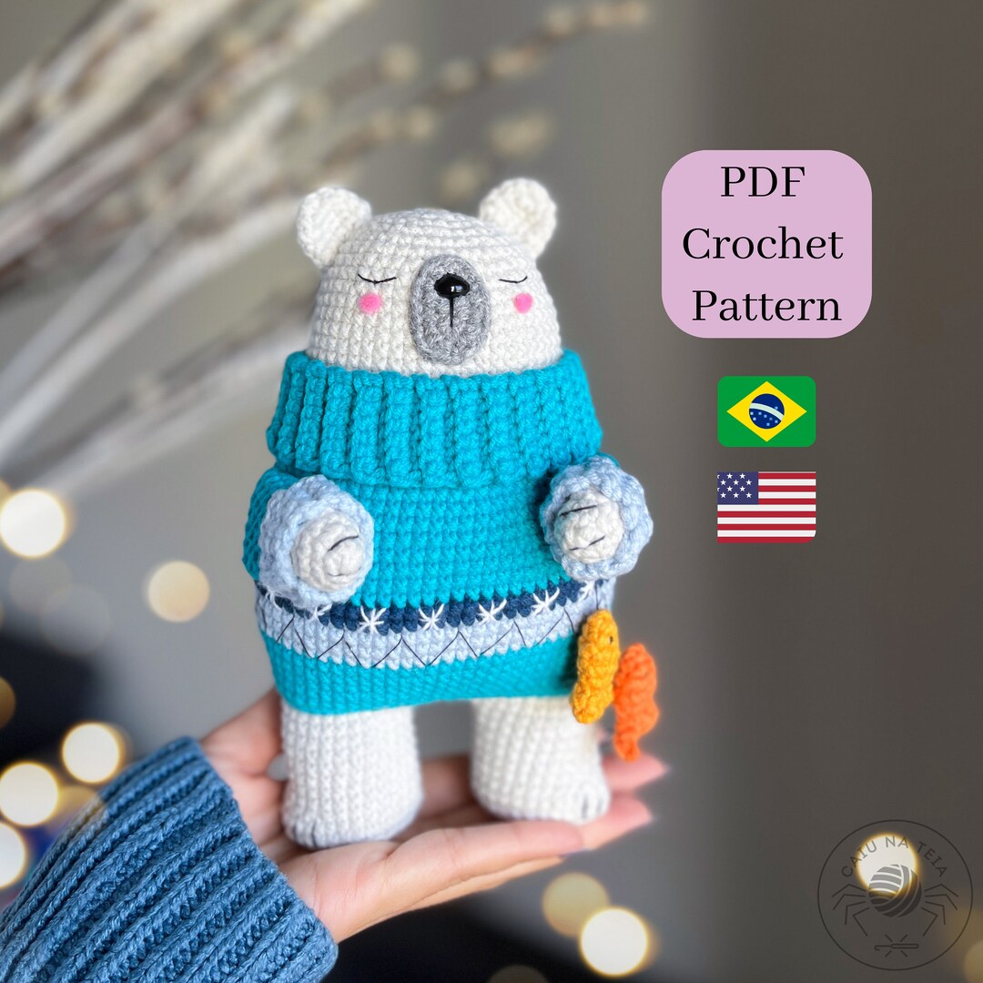Amigurumi Crochet Pattern Sebastian the Polar Bear/ PDF in - Etsy
