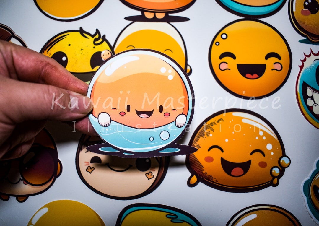 Cute 3 Happy Face Sticker Smiley Car Decal Smiley Decal Adorable Face ...