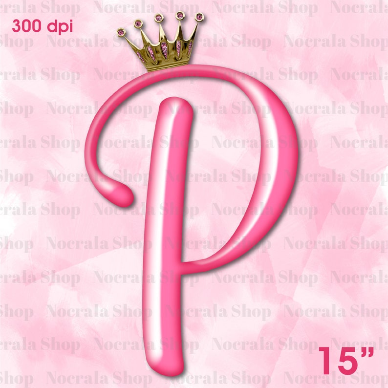 Baby Princess Alphabet Clipart Baby Girl Monogram Baby Pink - Etsy