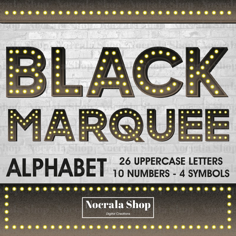 Marquee Numbers - Etsy