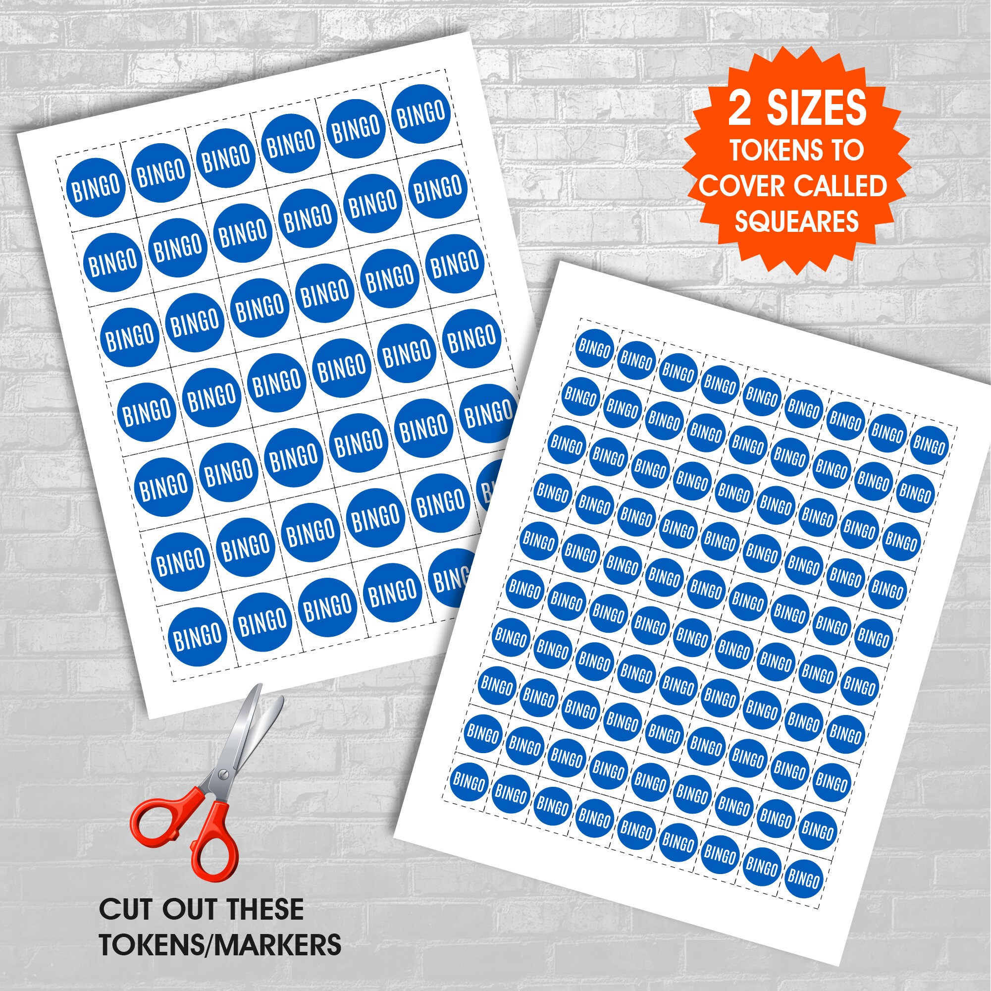 50 Upper Case Bingo Cards, 1 or 2 per Page, Fun Party Game, Classroom ...