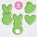 Marshmallow Peeps Clip Art Bundle, Easter Candy PNG Files (digital ...