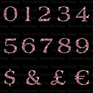 Pink Diamond Alphabet Clipart, PNG Digital Clip Art, Pink Diamond ...