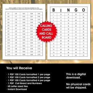 100 Happy 80th Birthday Bingo Cards, 1, 2 or 4 per Page, Fun Party Game ...