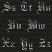 Gothic Silver Alphabet Clipart, PNG Digital Clip Art, Silver Gothic ...