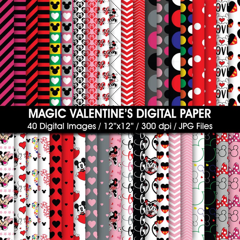 Mickey Digital Paper - Etsy