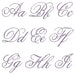Purple Glitter Cursive Alphabet Clipart, PNG Clip Art, High Shine ...