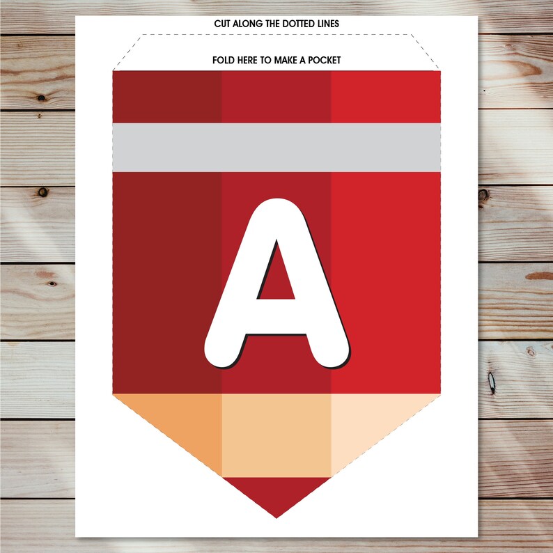 Pencil Printable PDF Banner, Classroom Banner, Colorful Classroom Decor ...