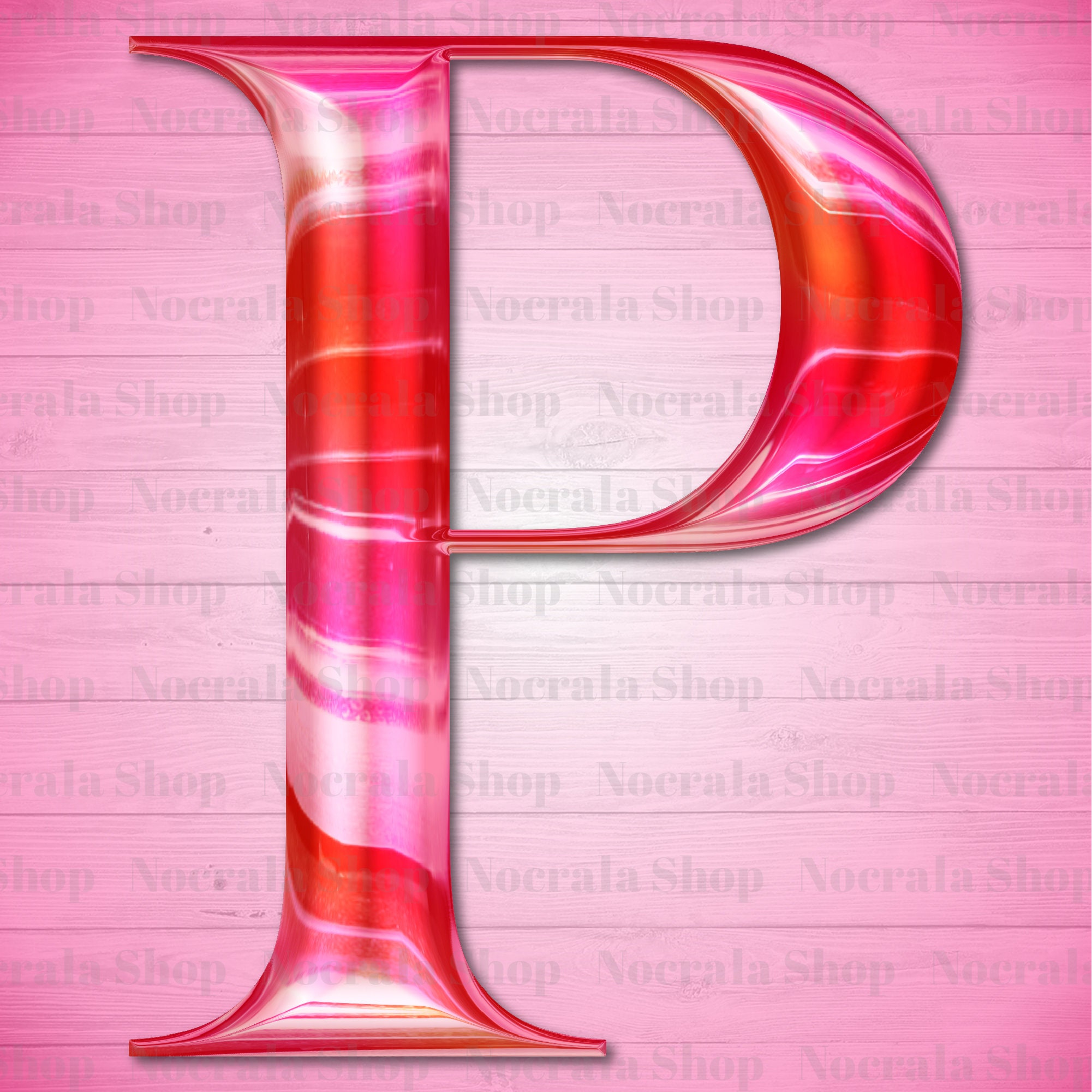 Pink Metallic Alphabet Clipart, PNG Clip Art, Pink Chrome Letters ...