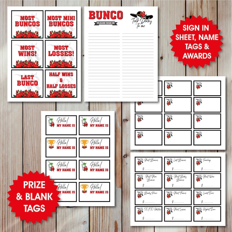 Kentucky Derby Bunco Game Bundle, Party Score Cards, Hose Race Bunco ...