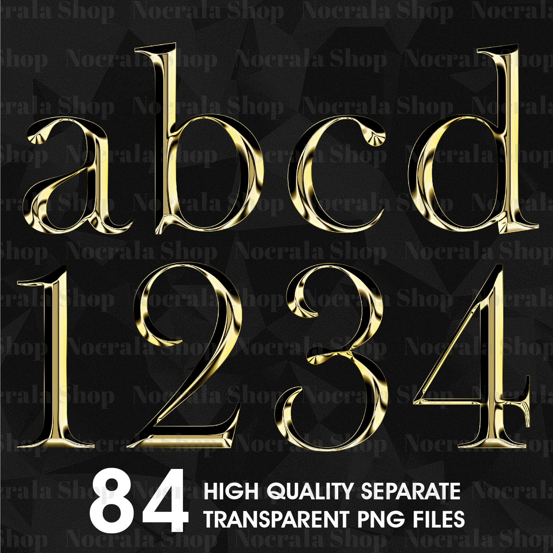 Gold Chrome Alphabet Clipart, PNG Clip Art, Gold Chrome Letters ...