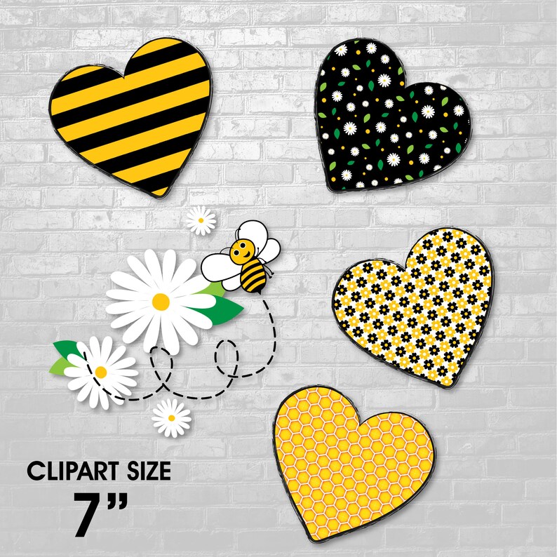 4 Bee Alphabets Clipart, PNG Digital Clip Art, Bee Letters Bundle, Cute ...