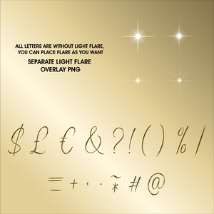 Gold Chrome Cursive Alphabet Clipart, High Shine PNG Letters (digital ...