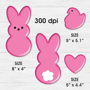 Marshmallow Peeps Clip Art Bundle, Easter Candy Clip Art, Chick Peep ...