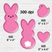 Marshmallow Peeps Clip Art Bundle, Easter Candy PNG Files (digital ...