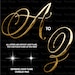 Gold Chrome Cursive Alphabet Clipart PNG Clip Art Gold - Etsy