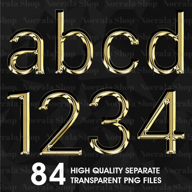 Gold Chrome Alphabet Clipart, PNG Clip Art, Gold Chrome Letters ...