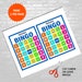 50 Upper Case Bingo Cards, 1 or 2 per Page, Fun Party Game, Classroom ...