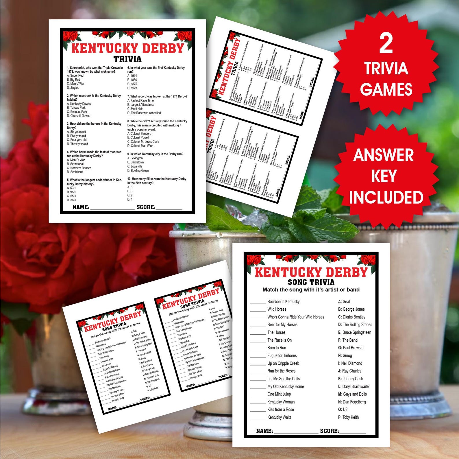 7 Printable Kentucky Derby Party Games, Kentucky Derby Trivia Games ...
