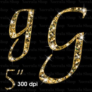 Gold Diamond Alphabet Clipart, PNG Digital Clip Art, Gold Diamond Letters, Numbers, Symbols ...