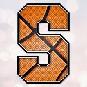 Basketball Alphabet Clipart, PNG Digital Clip Art, Basketball Letters ...