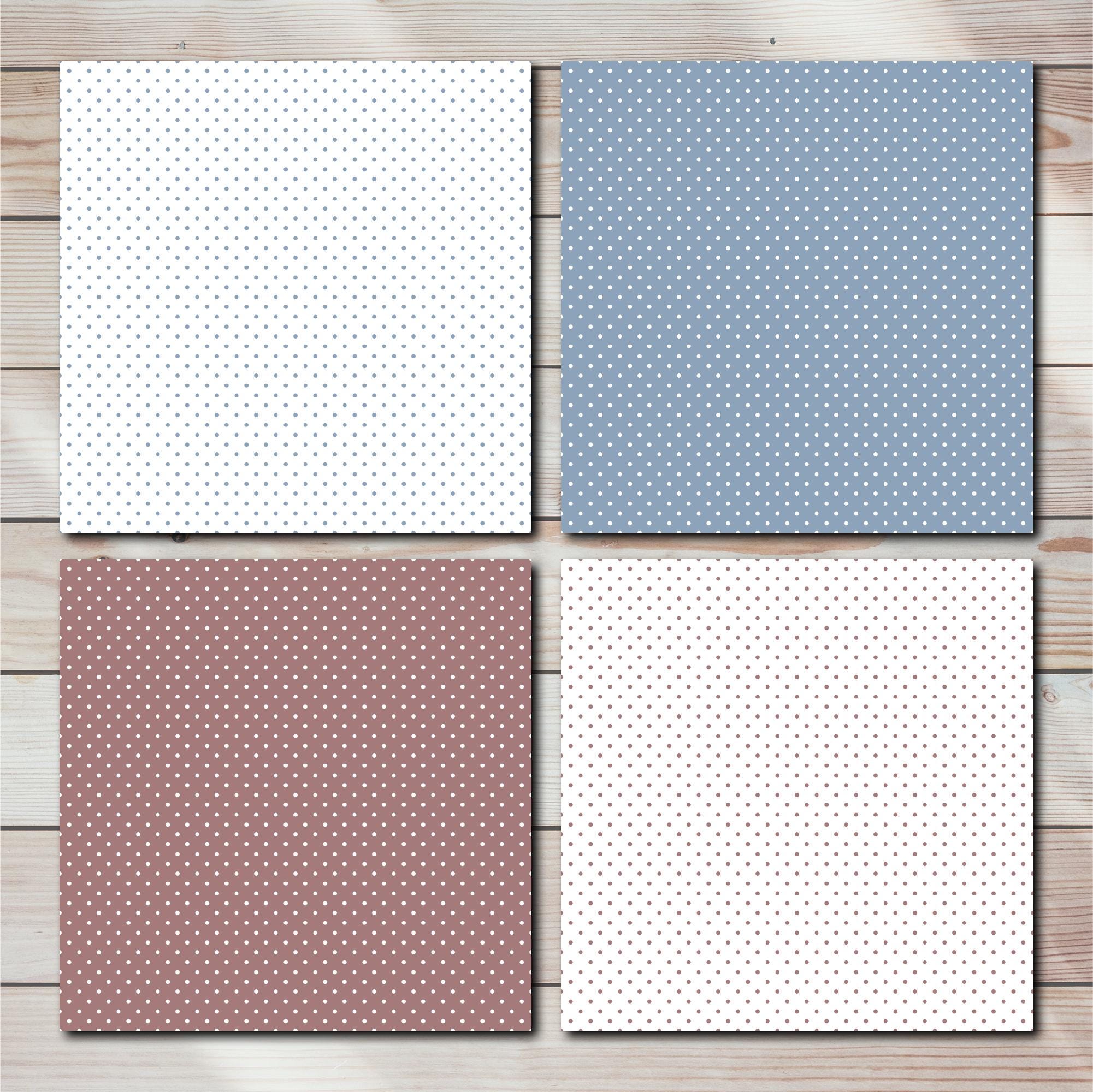 60 Boho Colors Tiny Polka Dots Digital Paper, Neutral Colors Scrapbook ...