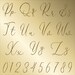 Gold Chrome Cursive Alphabet Clipart, PNG Clip Art, Gold Chrome Cursive ...