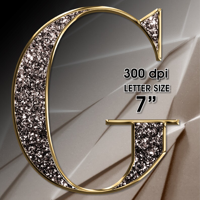 Silver Glitter Alphabet Clipart, Glam Letters and Numbers (digital ...