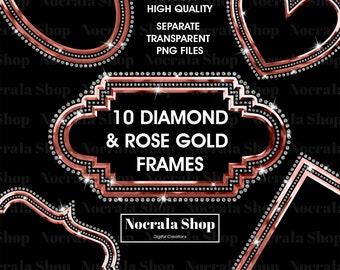 10 Gold and Diamonds Frames Clip Art, Gold Frames, Large Frames Png ...