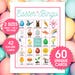 60 Easter Bingo Cards, Easter Party Game, Easter Activity for Kids ...