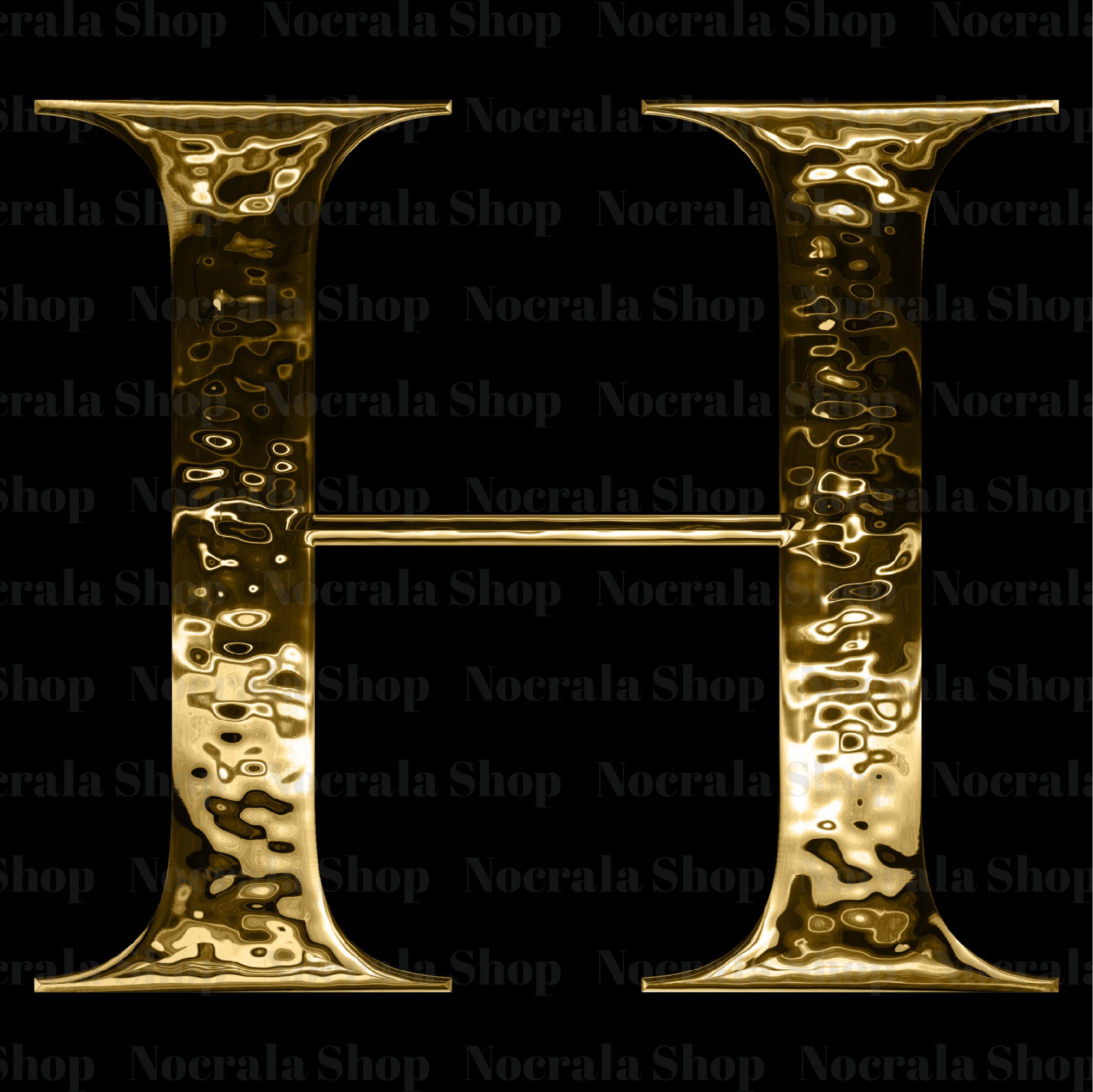 Gold Hammered Alphabet Clipart, PNG Clip Art, Gold Chrome Letters, High ...