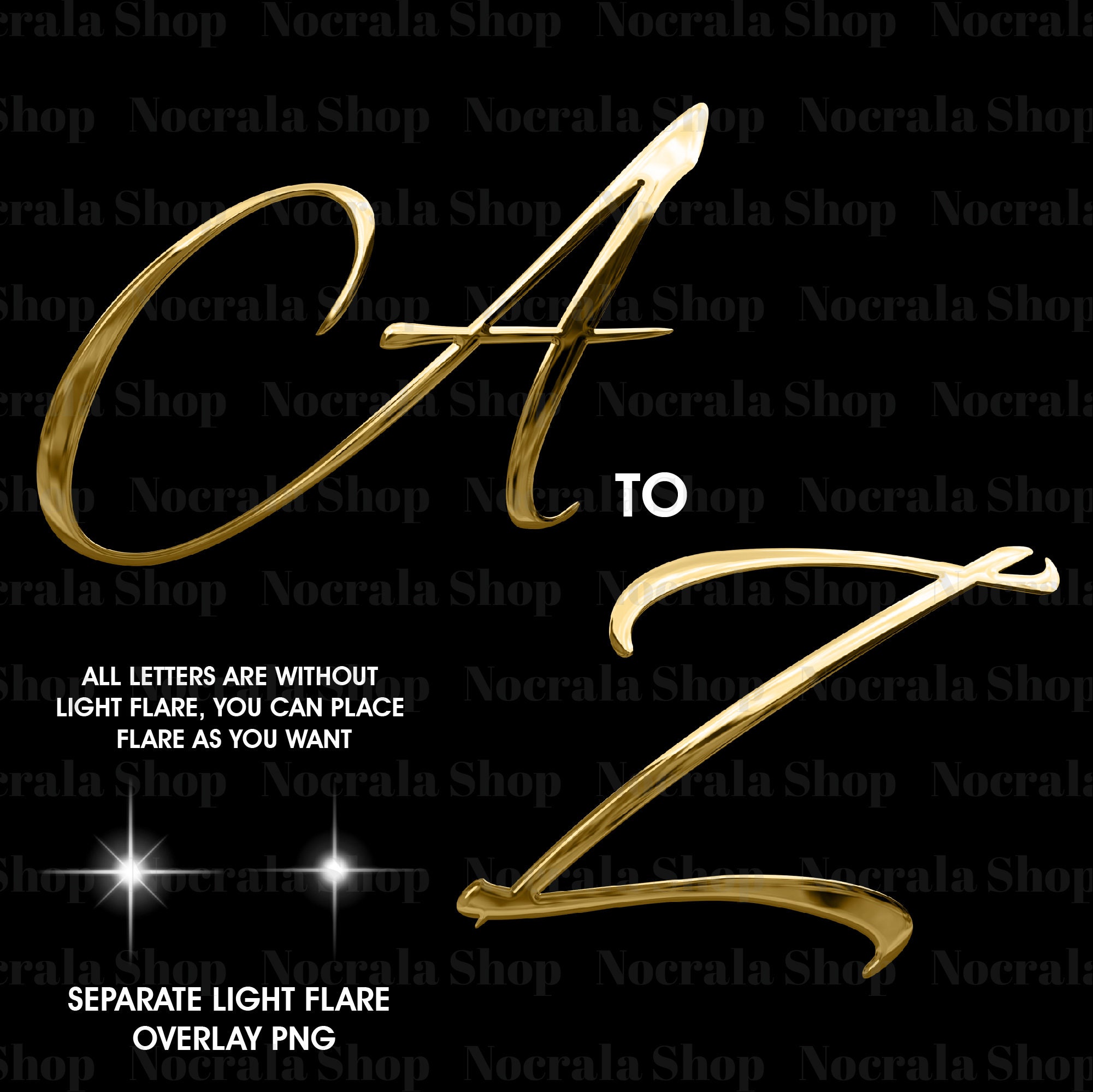 Gold Chrome Cursive Alphabet Clipart, PNG Clip Art, Gold Chrome Cursive ...