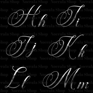 Silver Chrome Cursive Alphabet Clipart, PNG Clip Art, Silver Chrome ...